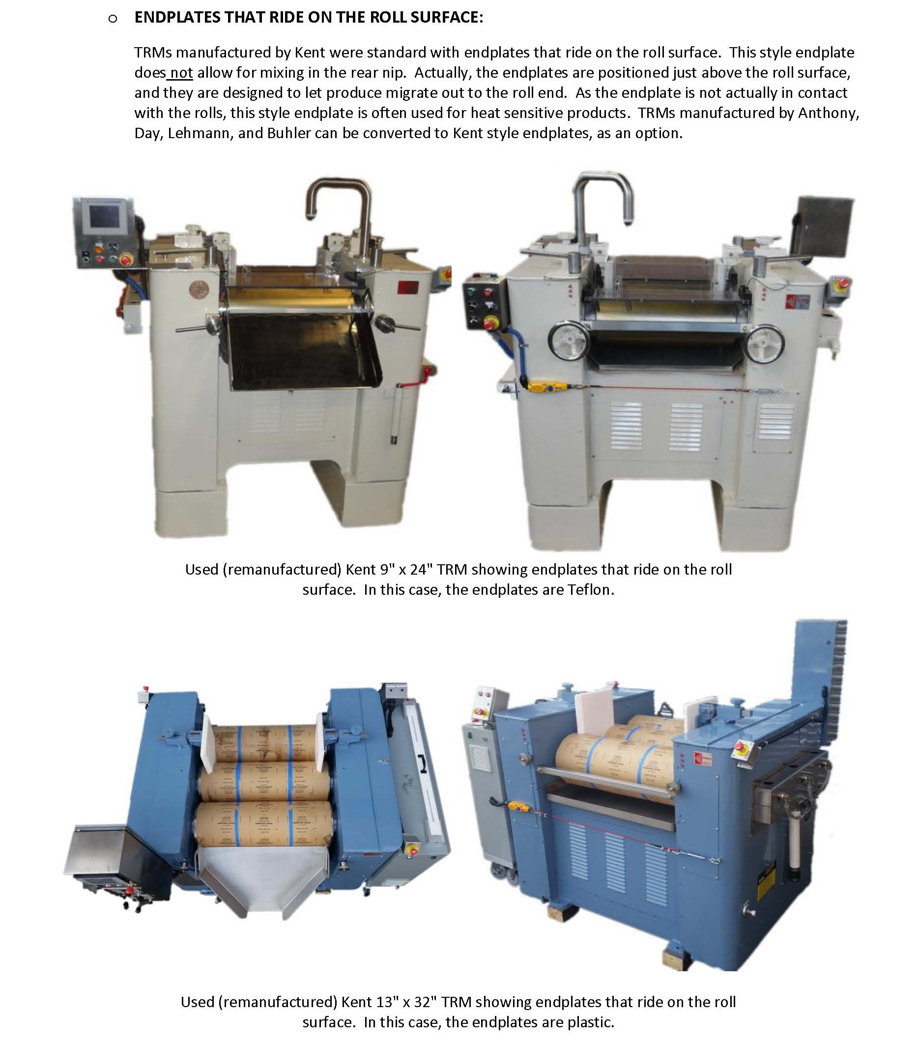 Options and Upgrades on Three Roll Mills